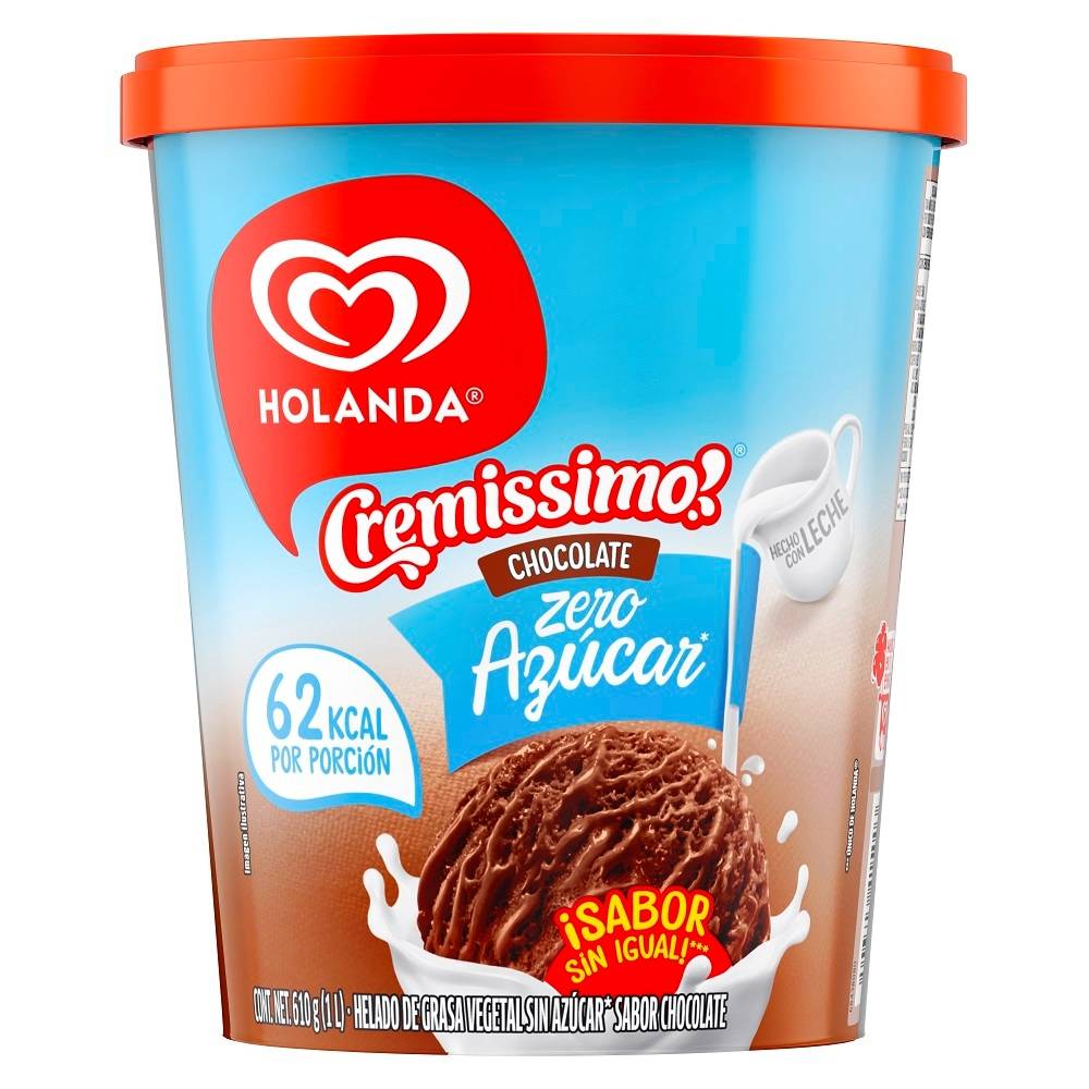 Helado Chocolate Zero Azúcar 1 litro Holanda— Farmacia Santa Fe