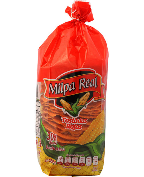 Tostadas Rojas Milpa Real 324 gr— Farmacia Santa Fe