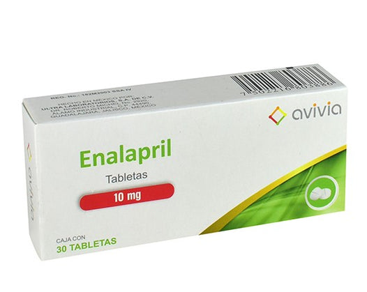 Enalapril tab 10 mg Caja Con 30 Tabletas Avivia— Farmacia Santa Fe