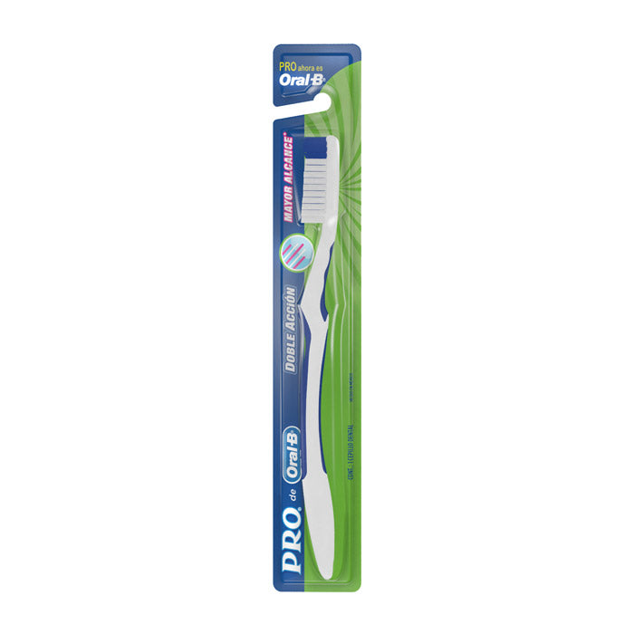 Cepillo Dental Pro Doble Accion Oral B 1 pieza Mediano— Farmacia Santa Fe