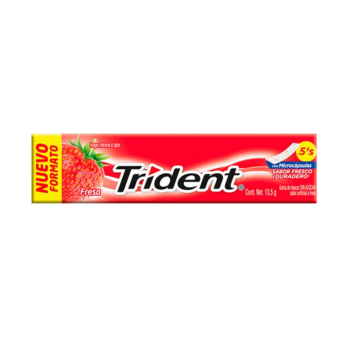 Trident Fresa 13.5 g Adams— Farmacia Santa Fe