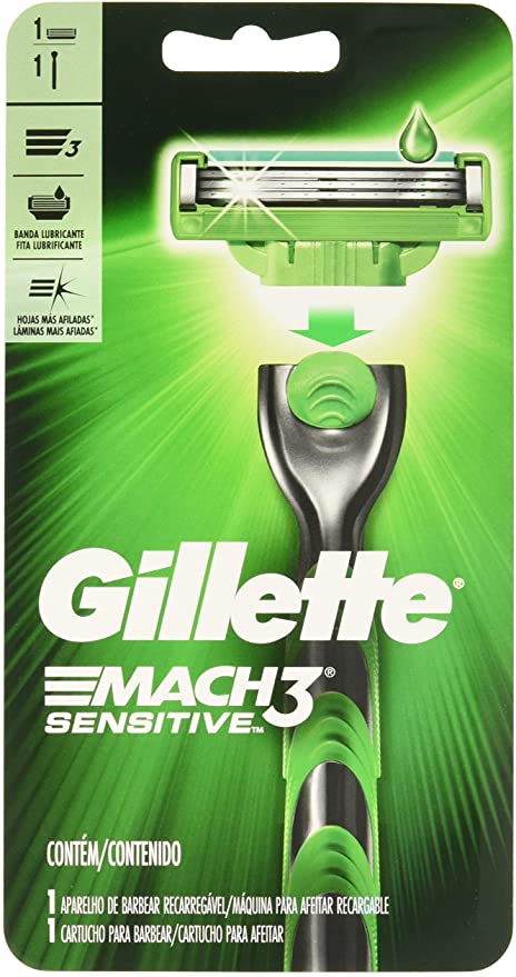 Rastrillo March 3 Sessitive Gillete 1 pieza— Farmacia Santa Fe