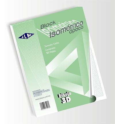 Block Isométrico Opaco 50 Hojas Carta JLM— Farmacia Santa Fe