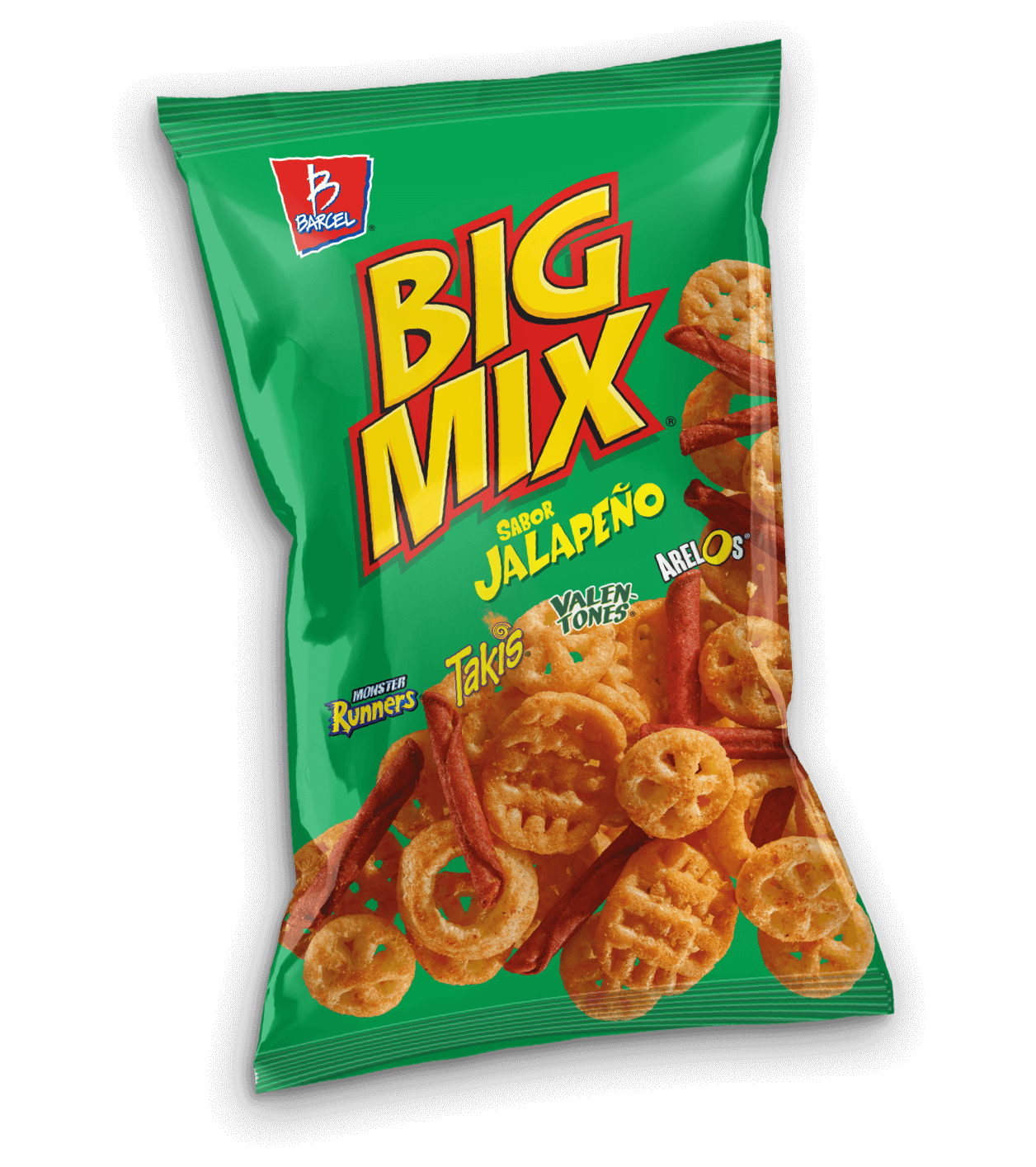 Big Mix Jalapeños con Runners Takis Valentones Arelos 65 gr Barcel ...