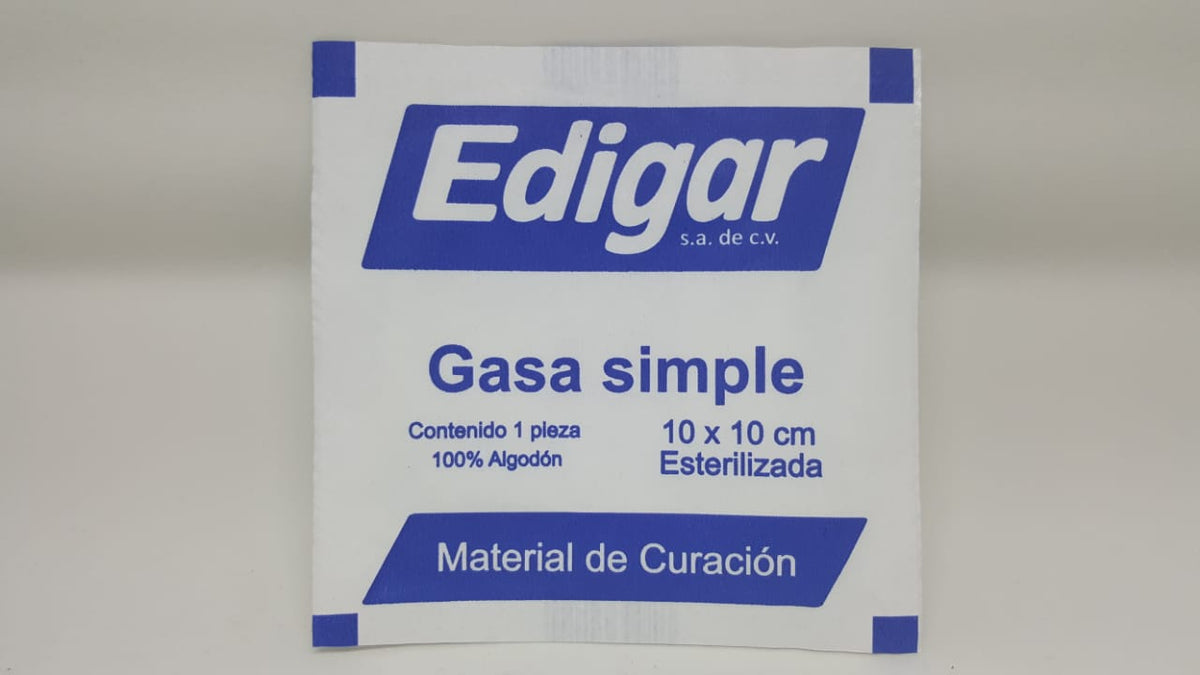 Gasa Individual Simple Esterilizada 10 x 10 cm— Farmacia Santa Fe