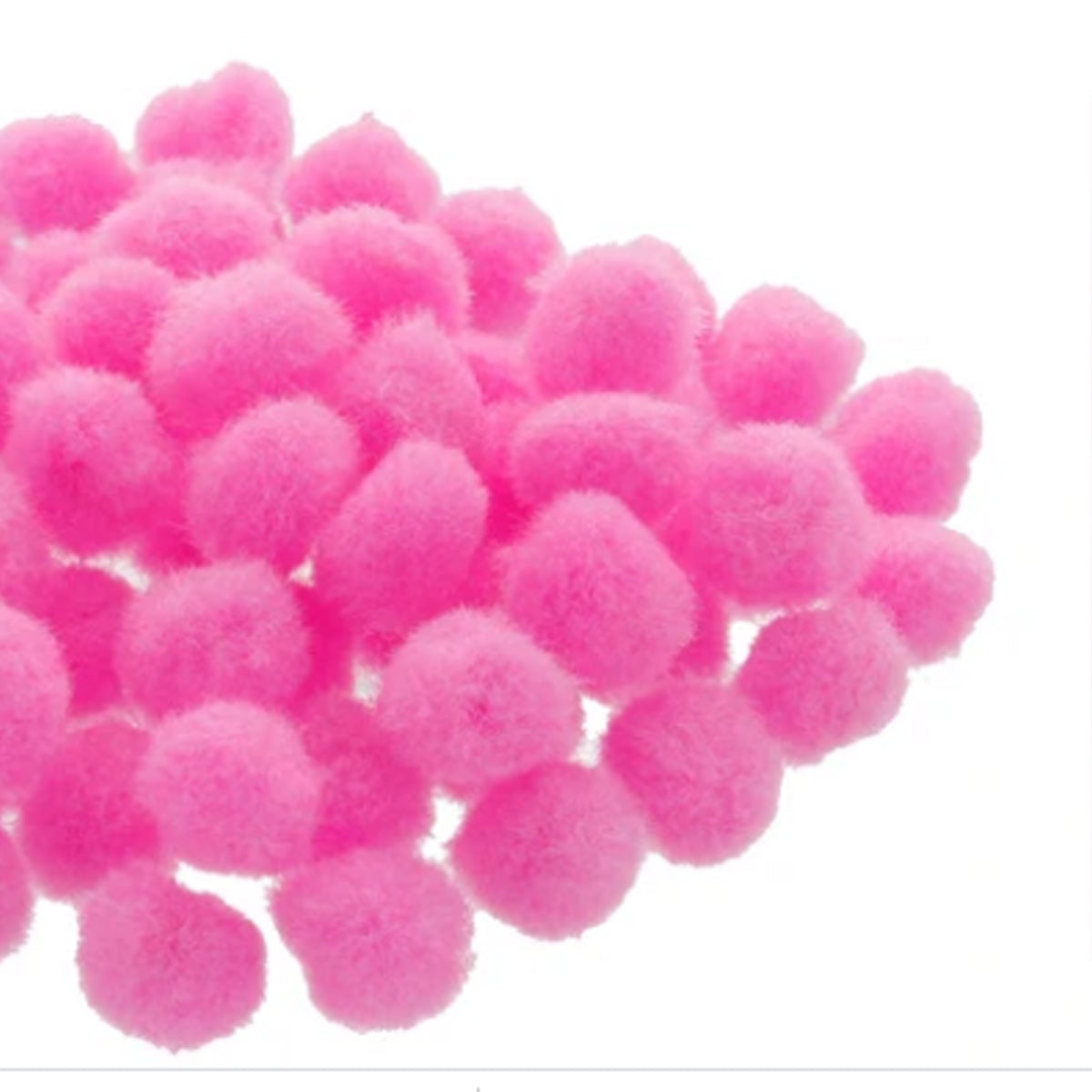 Pompón Rosa 18 mm 100% acrílico Bolsa con 100 Piezas Selanusa— Farmacia ...