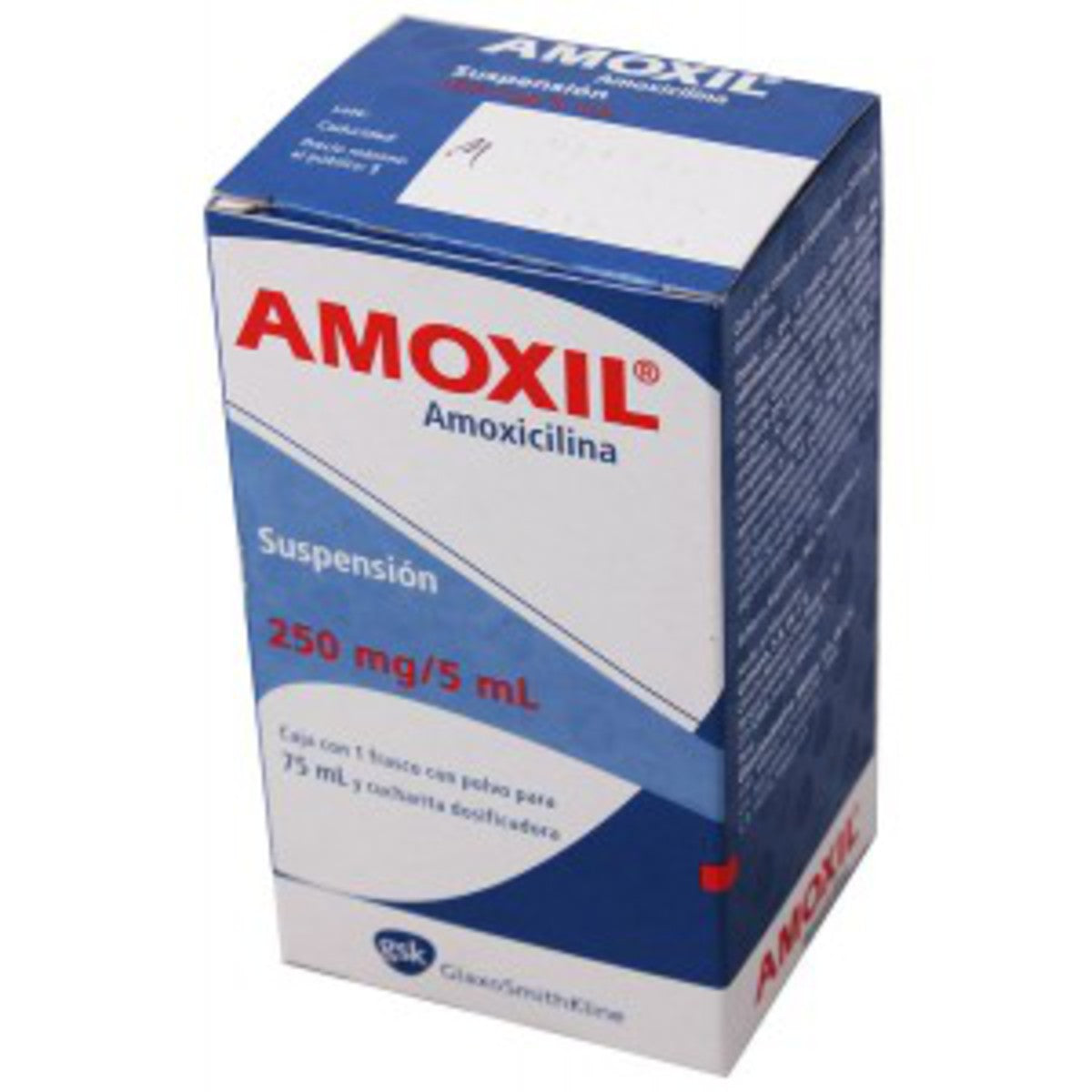 Amoxil 250 mg Oral 75 ml Suspension Gsk— Farmacia Santa Fe
