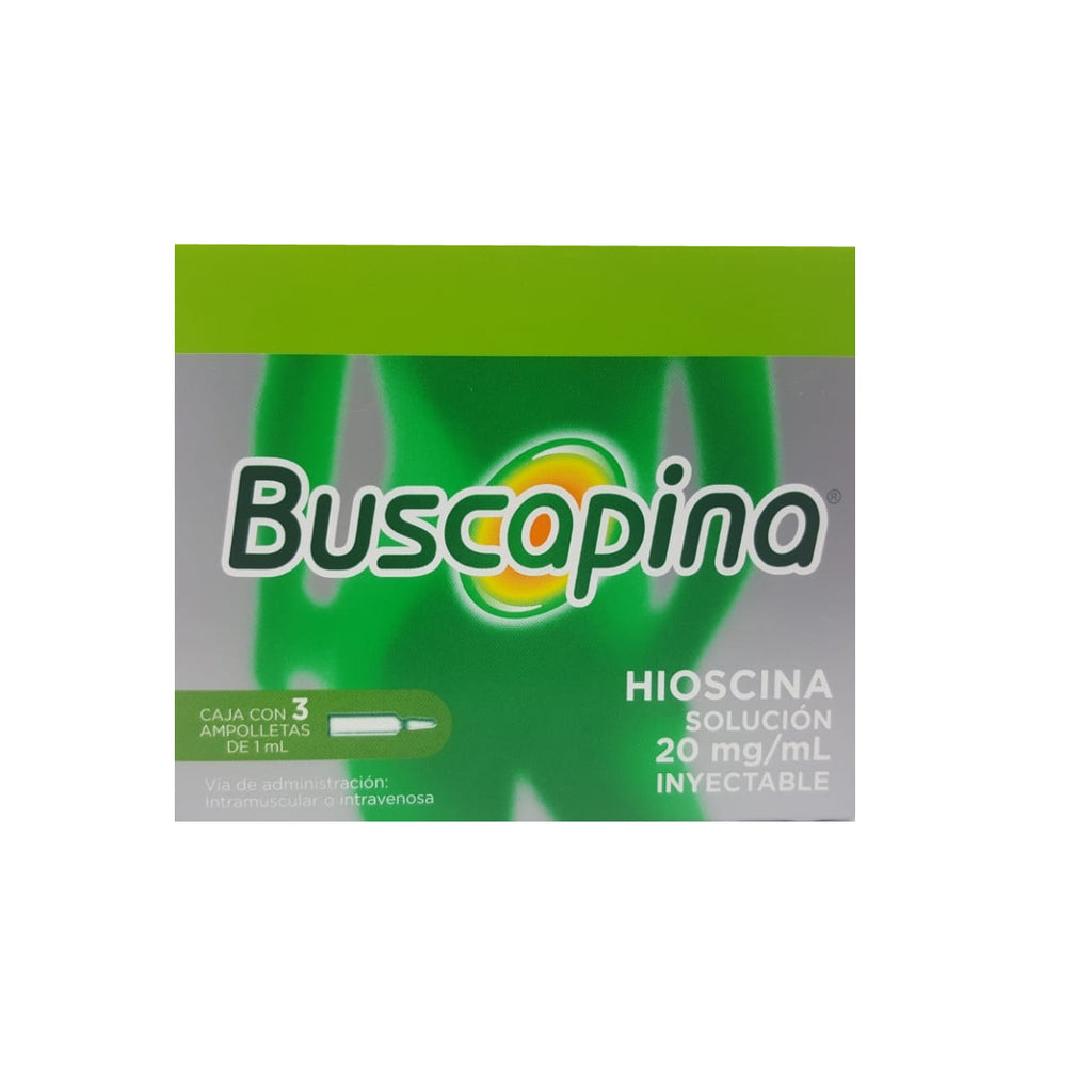 Buscapina Hiosina Solución Inyectable 20 mg/ml 3 Ampolletas Sanofi ...