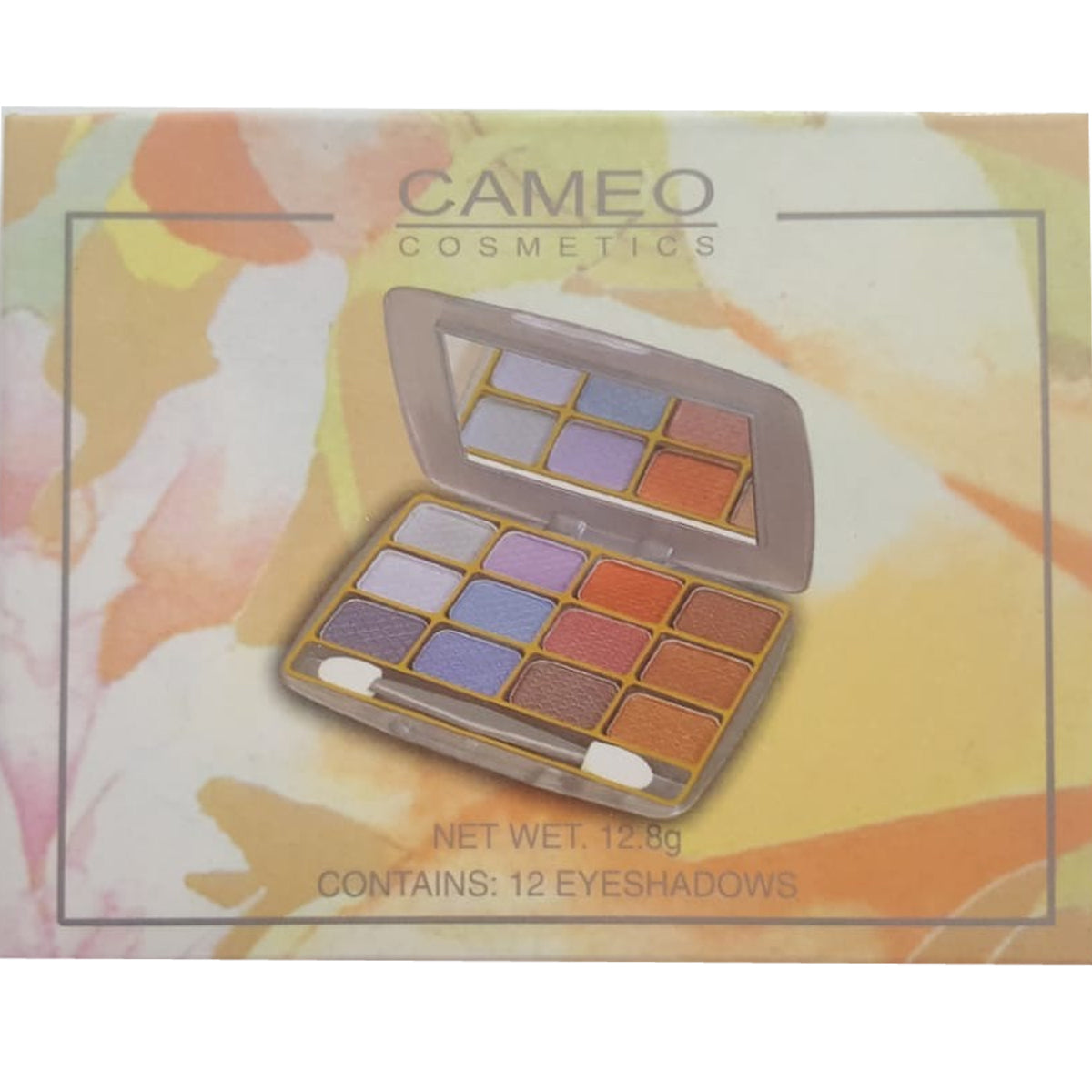 Sombras Ojos 12 Colores Calidos y Frios Cameo Cosmetics 12.8 g ...