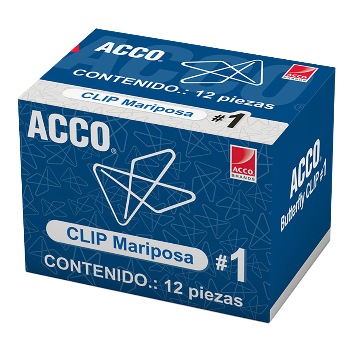 Clip Mariposa #1 12 Piezas Acco— Farmacia Santa Fe