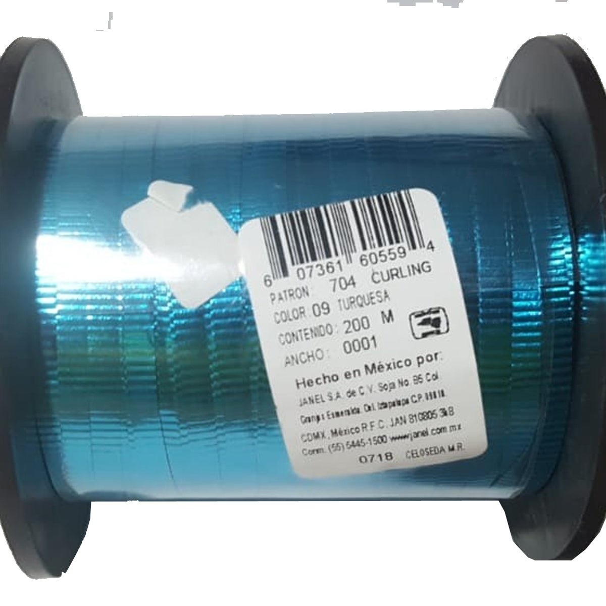 Listón Curling Metálico Rollo 200 Mts Turquesa Productos Decorativos ...