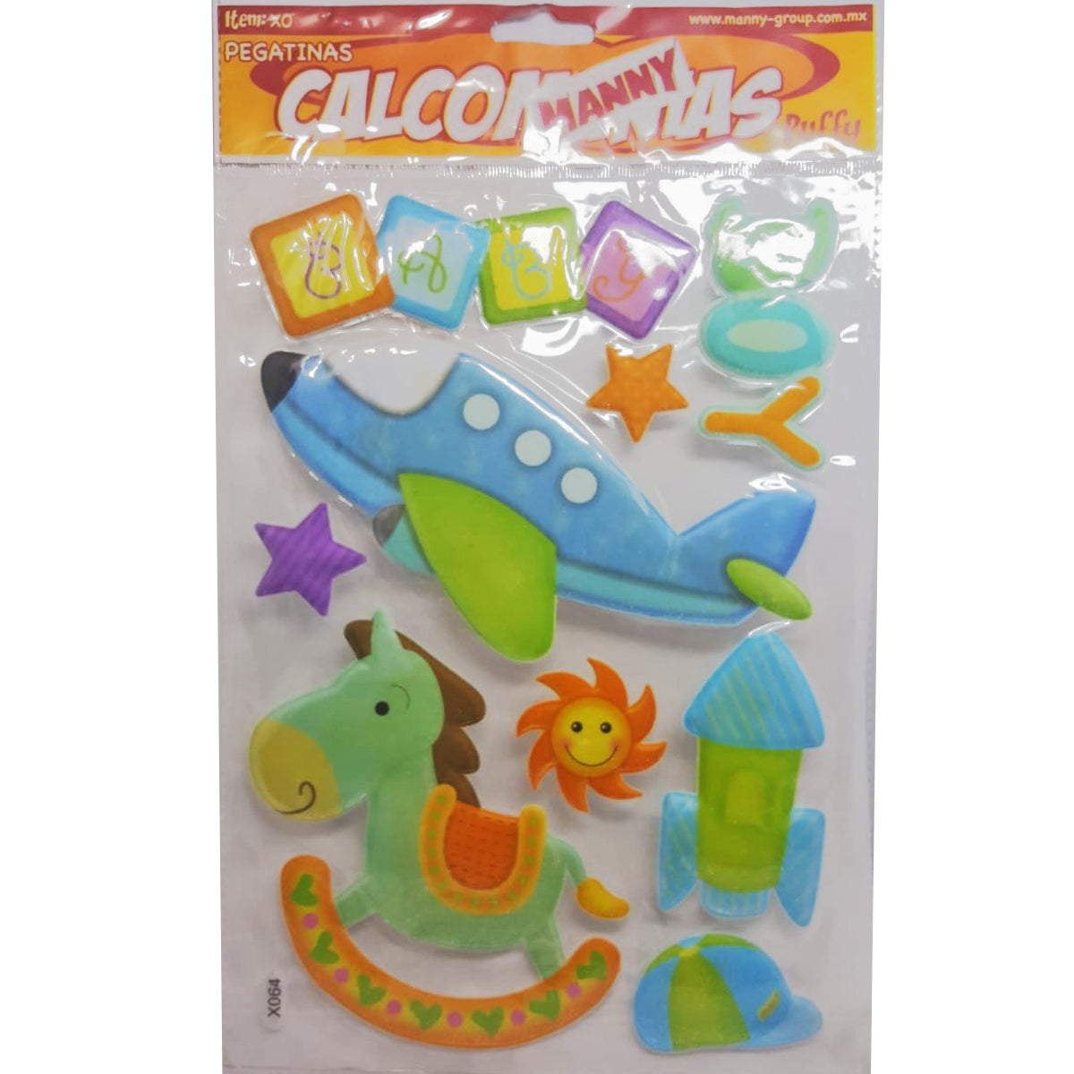 Calcomanias Puffy Manny— Farmacia Santa Fe