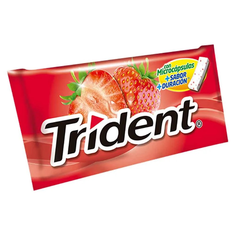 Trident Fresa 10.2 g Adams— Farmacia Santa Fe